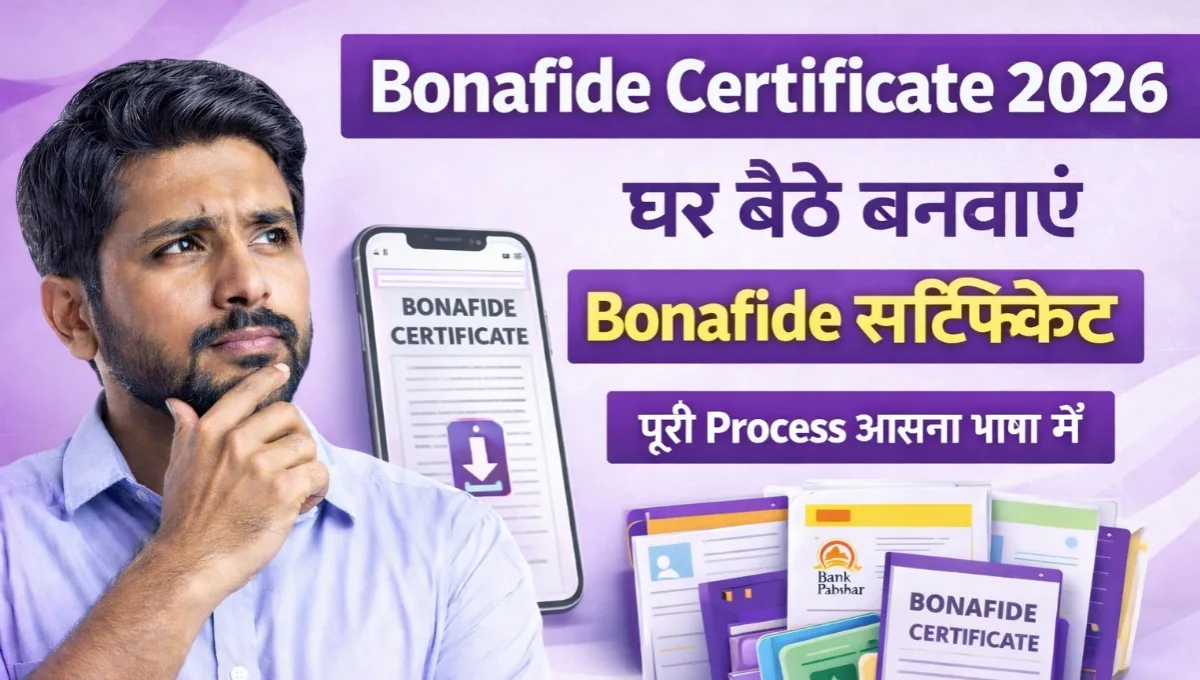Bonafide Certificate Online Apply 2026: घर बैठे ऐसे बनवाएं, Documents ...