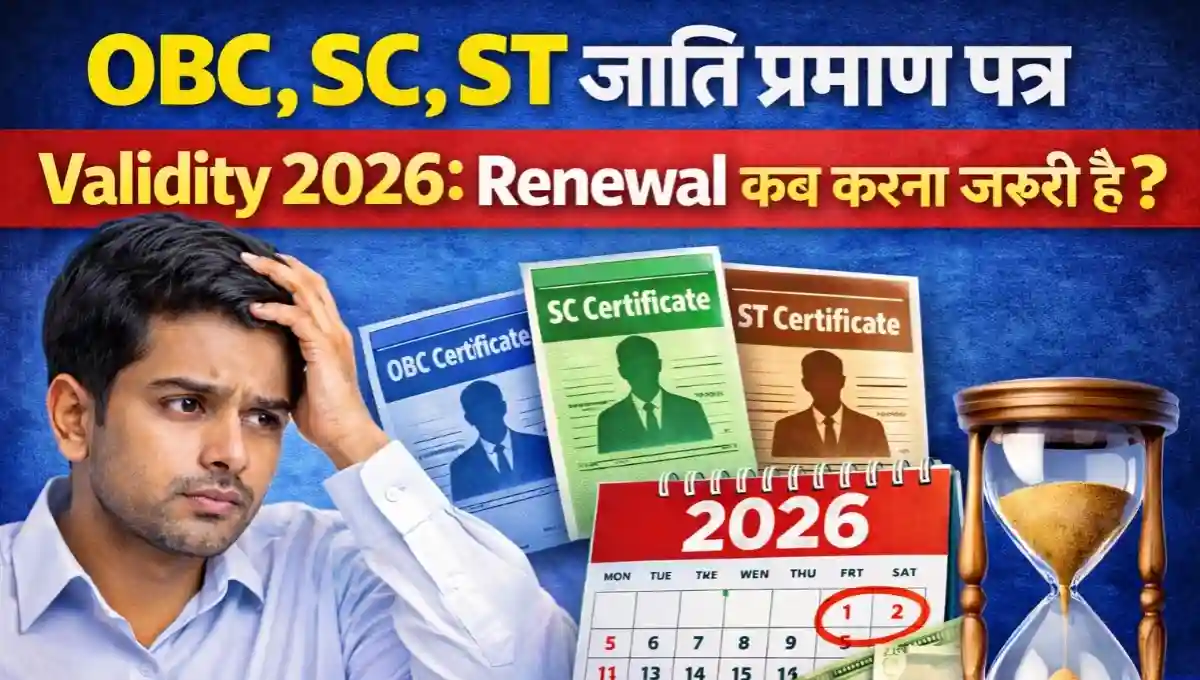 OBC, SC, ST Caste Certificate Validity 2026: Renewal कब करना जरूरी है ...